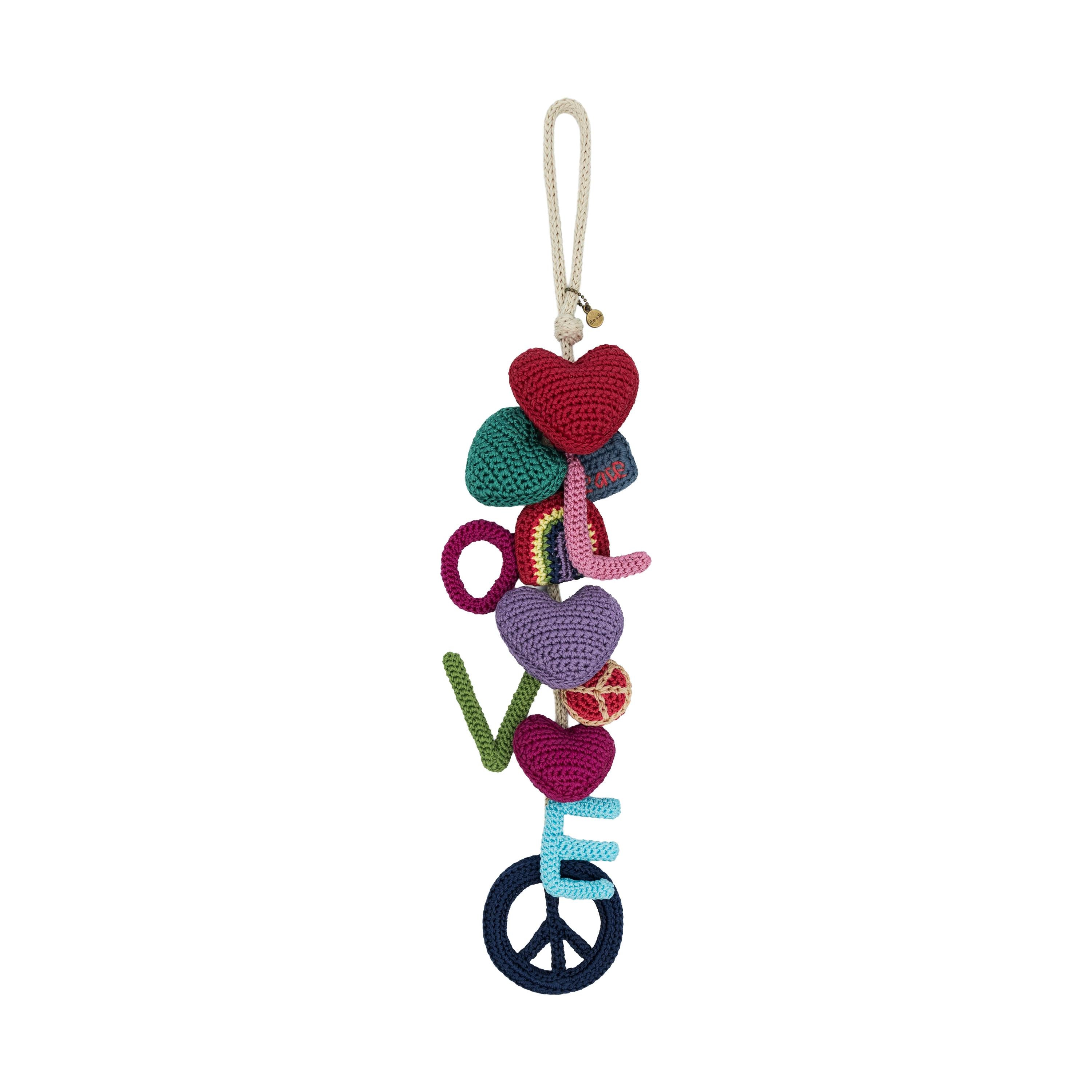Yarnicharmz The Mega Dangle - Hand Crochet - Peace And Love – The Sak